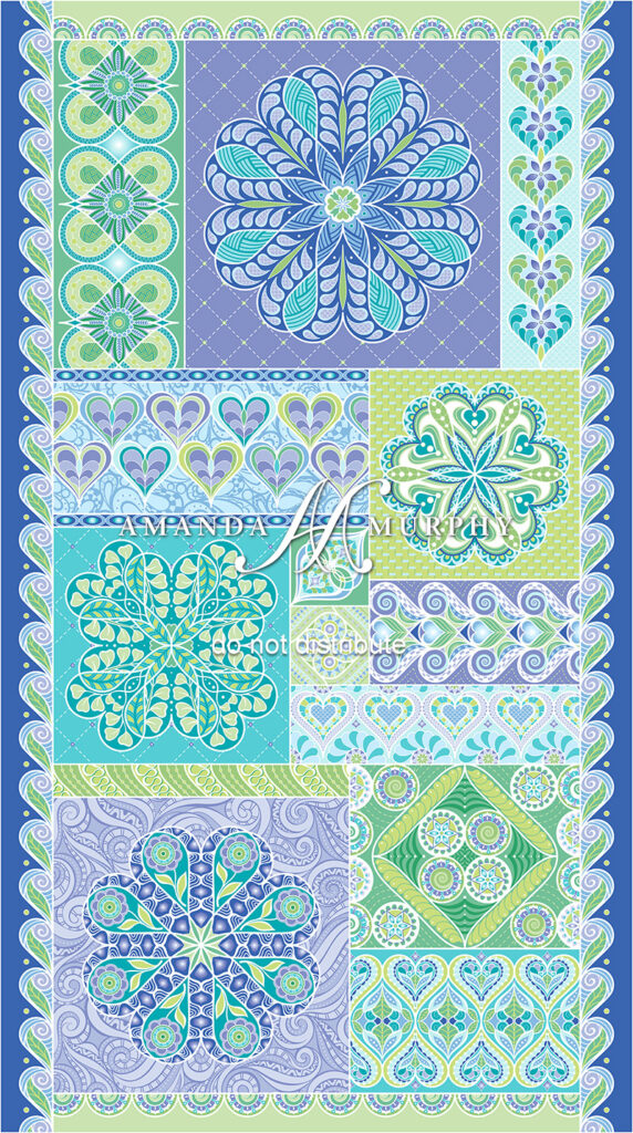 Heart Ruler Panel Lake - Amanda's blog