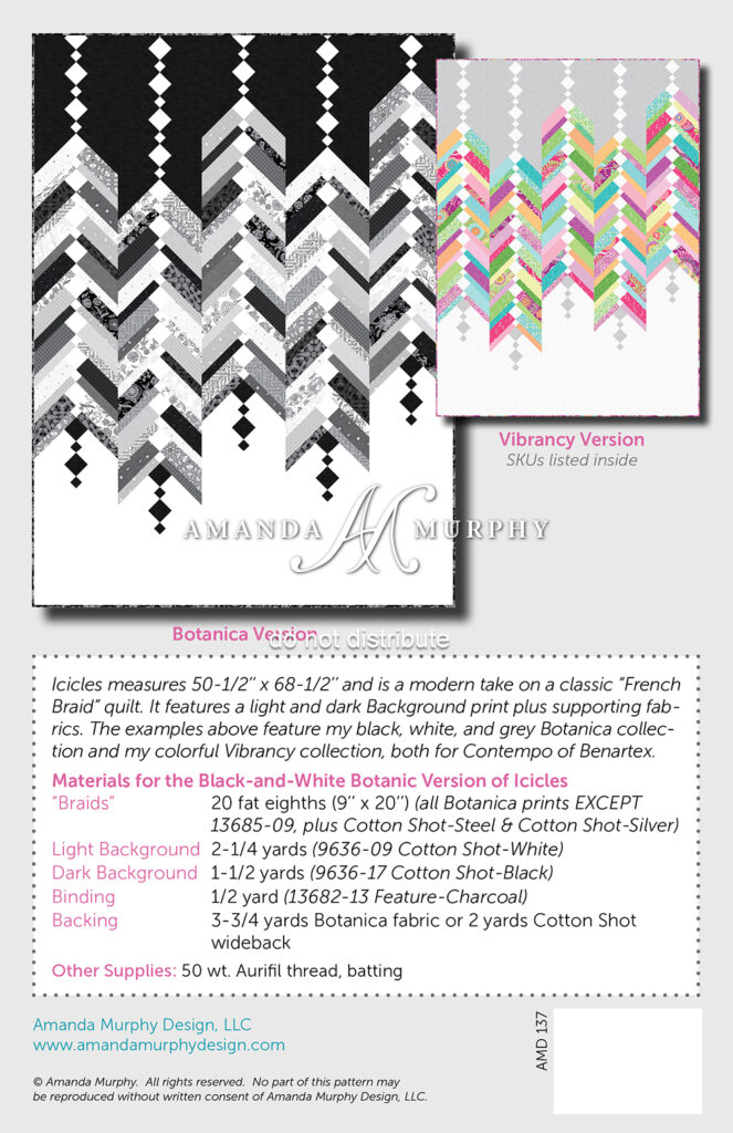 Icicles (Printed) - Amanda's blog