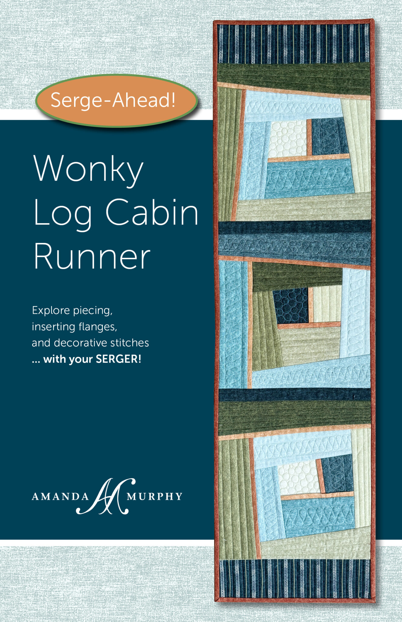 Wonky Log Cabin Runner (PDF) - Amanda's blog