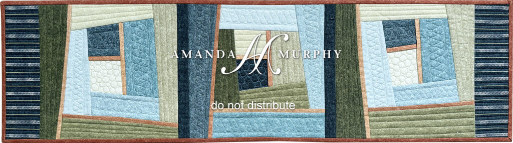 Wonky Log Cabin Runner (Printed) – Amanda’s blog