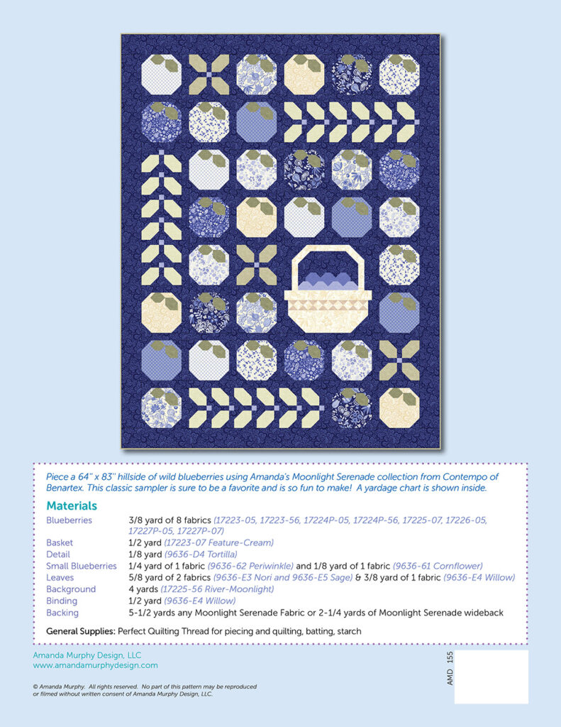 Moonlight Serenade Pattern Bundle (Printed) - Amanda's blog